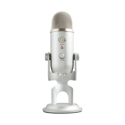 Logitech - Blue YETI Premium Multi-Pattern USB Microphone with Blue VO!CE / Silver