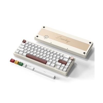 Womier - SK65 65% Gasket Mounted Wireless Aluminum Keyboard / Beige